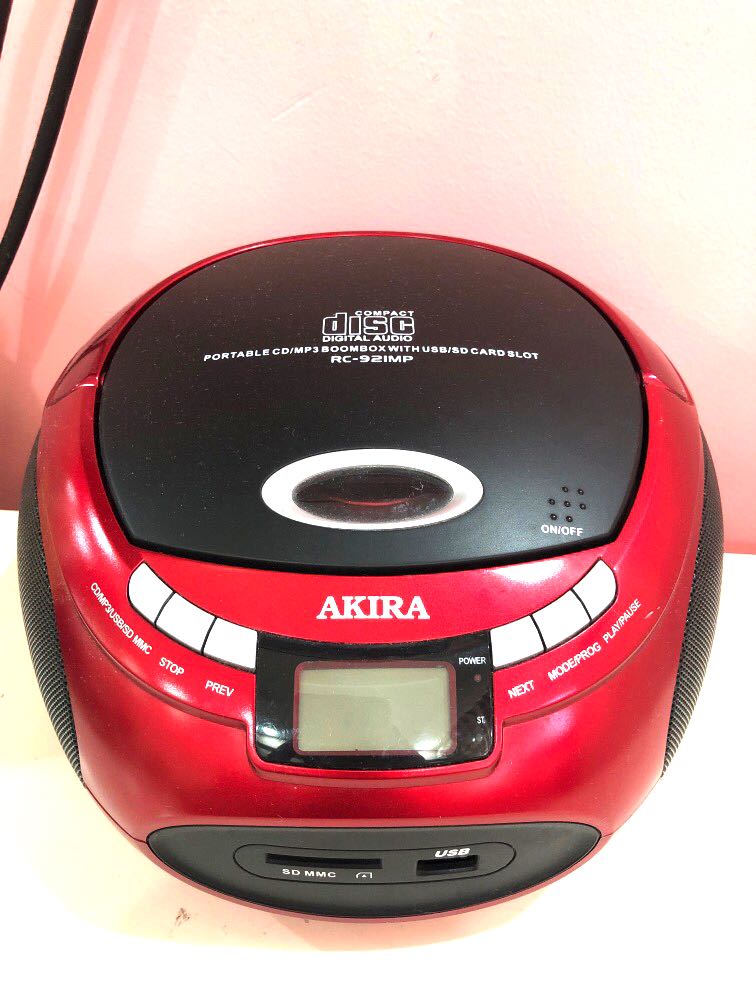 Akira portable CD/MP3 Boombox, Audio, Portable Music Players on Carousell