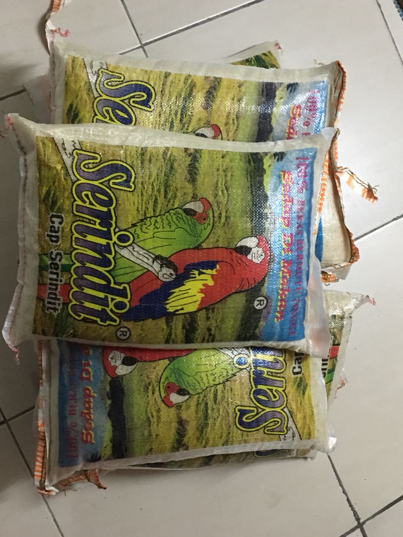 Beras cap serindit 100% beras siam, Food & Drinks, Chilled & Frozen ...