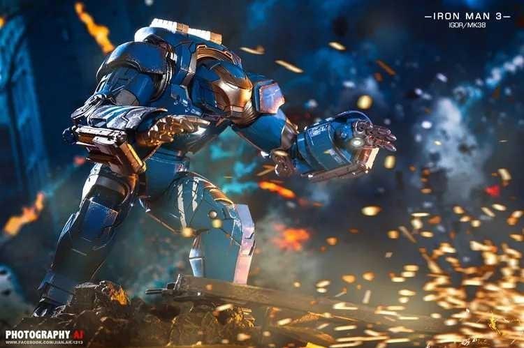 [現貨] Comicave MK38 Iron Man IGOR 1/12 合金可動模型 (額外贈送2粒電池), 興趣及遊戲, 玩具 & 遊戲 ...