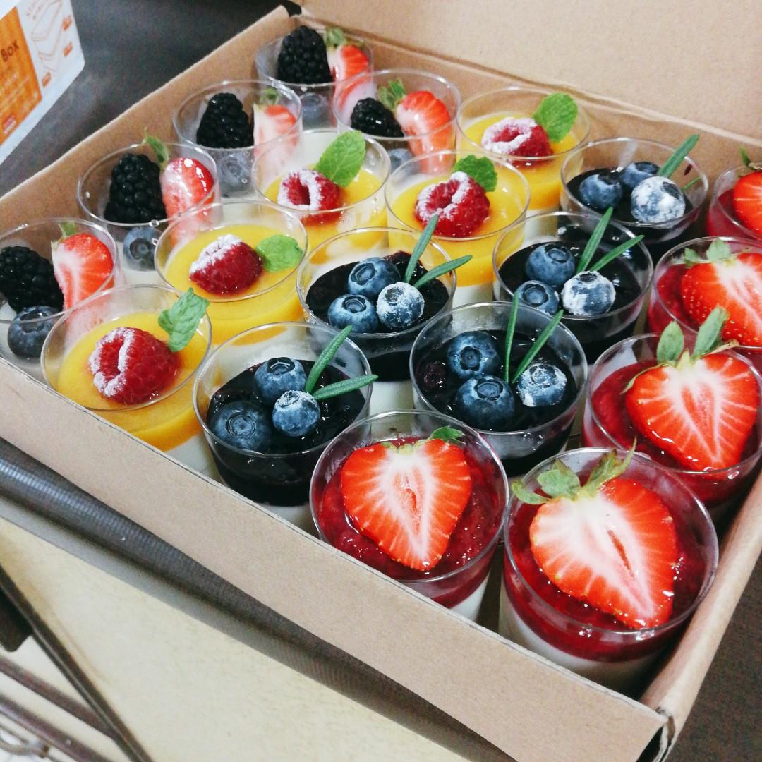 Assorted panna cotta, Food & Drinks, Homemade Bakes on Carousell