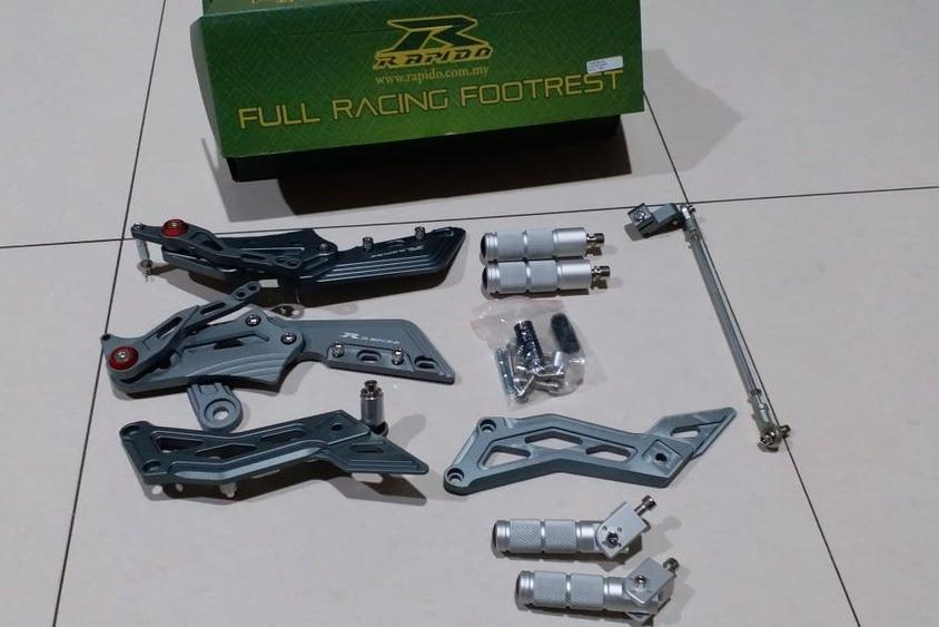 Footrest Underbone Depan Belakang Rapido Malaysia Full Racing Supra GTR ...