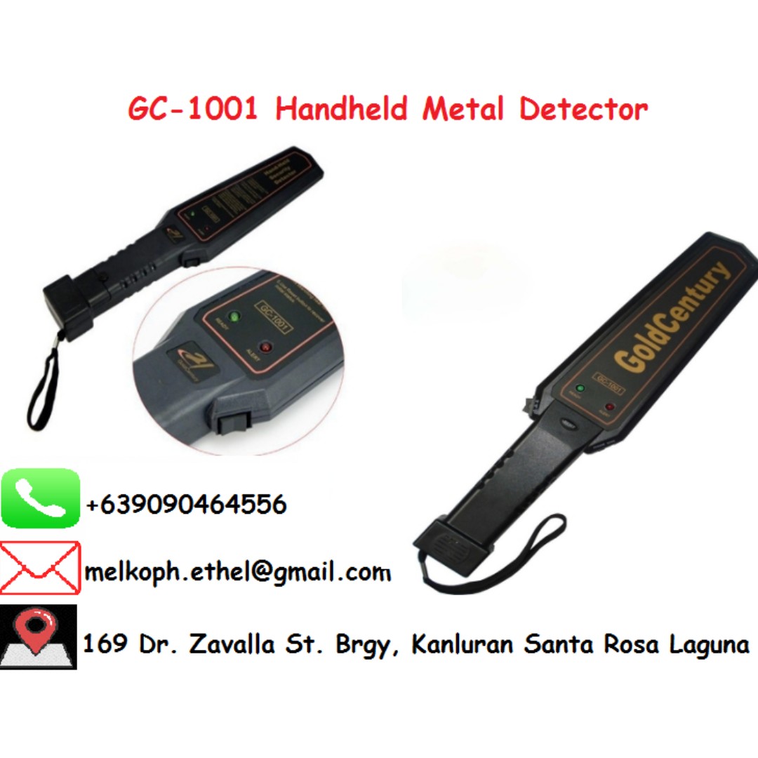 GC-1001 Handheld Metal Detector, Furniture & Home Living, Security ...