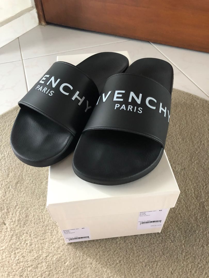 Givenchy Slides, Men's Fashion, Footwear, Flipflops and Slides on Carousell