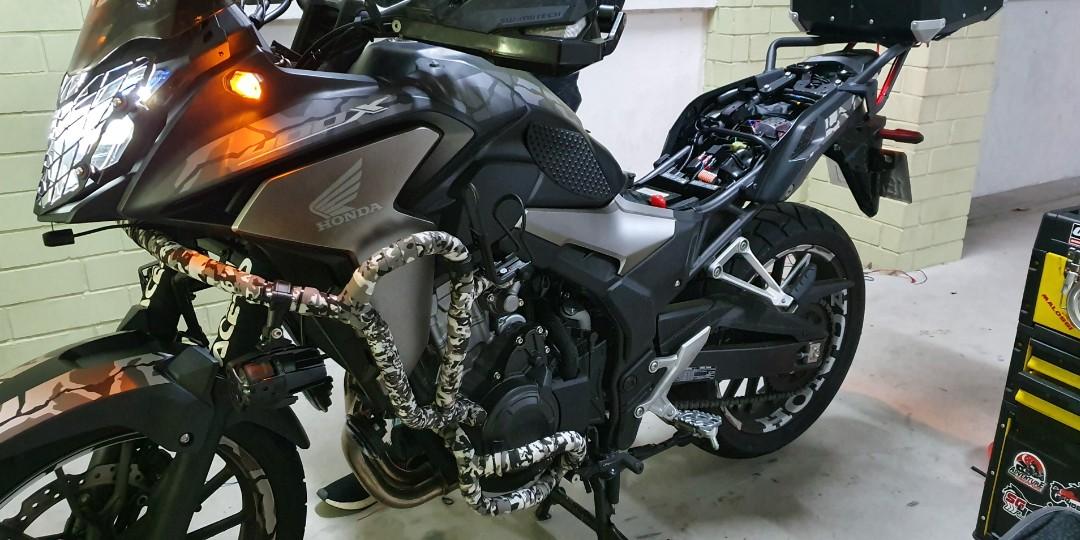 Honda cb400x 2019 accessories harness installation/rewiring ...