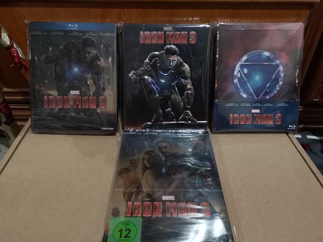 Iron Man 1-3 Complete Collection (Rare and Limited Editions), Hobbies ...