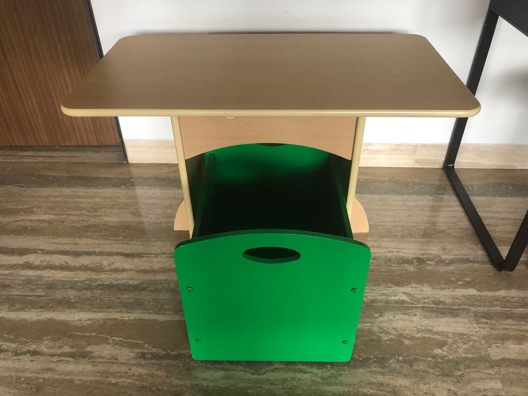 Kids crafting table with pullout storage bin, Babies & Kids, Baby ...