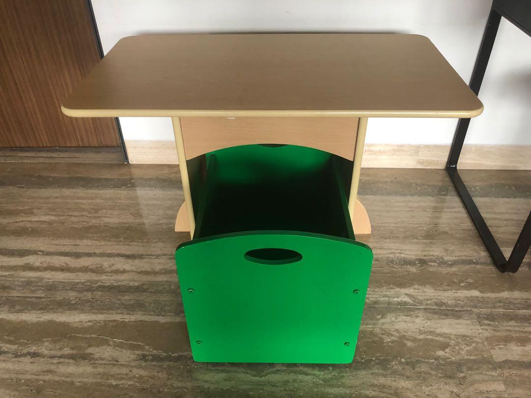 Kids crafting table with pullout storage bin, Babies & Kids, Baby ...