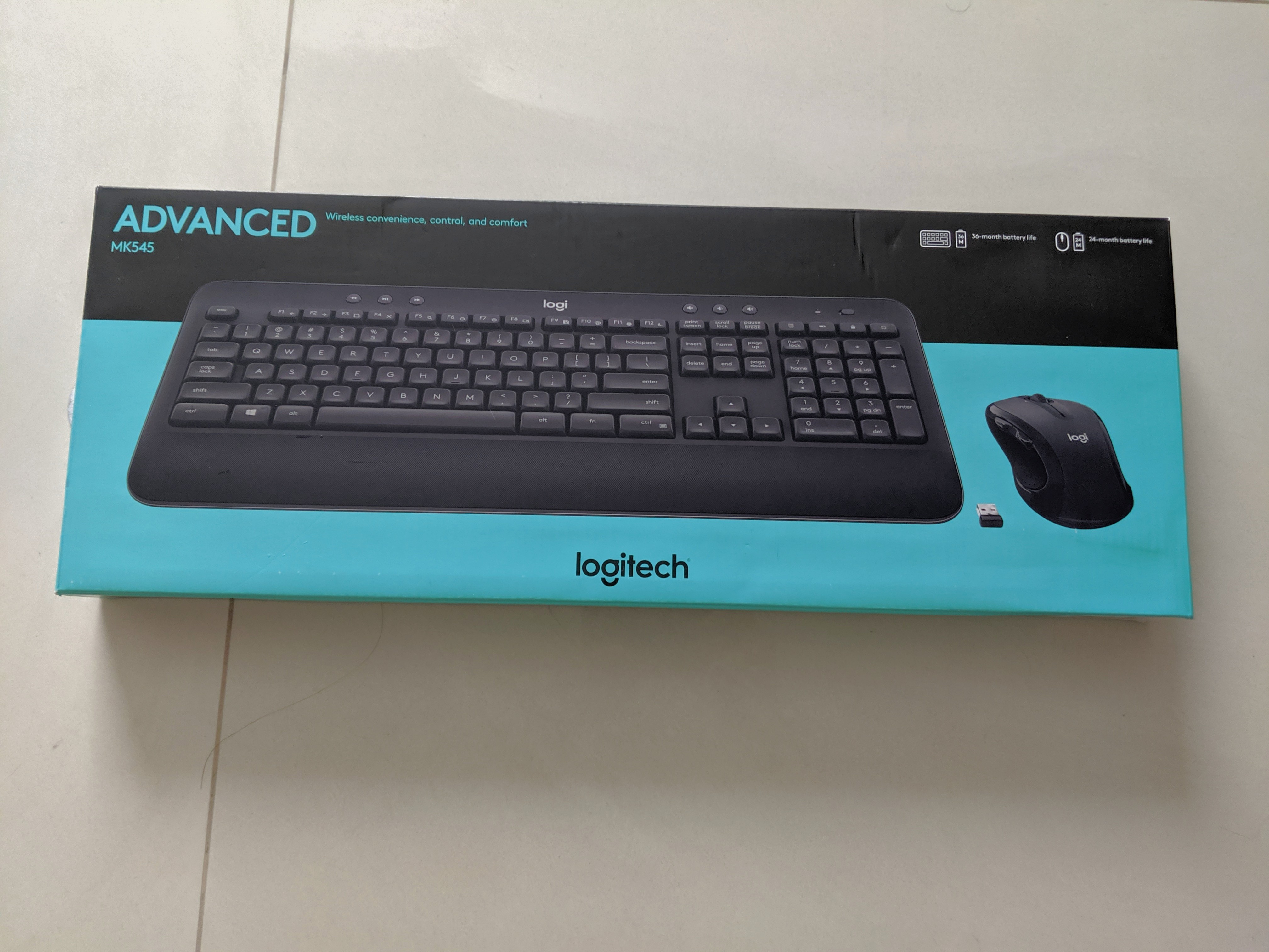 Logitech wireless Keyboard and mouse advanced MK545, Computers & Tech, Parts & Accessories ...