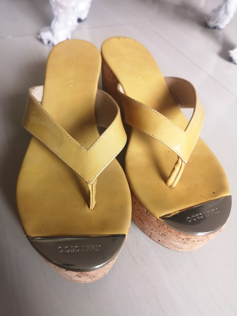 Mustard Yellow Sandals, Women's Fashion, Footwear, Sandals on Carousell