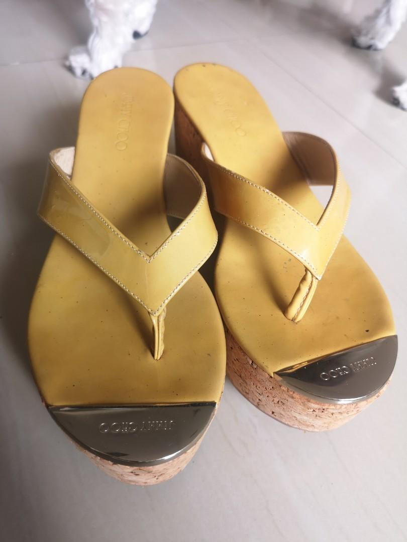 Mustard Yellow Sandals, Women's Fashion, Footwear, Sandals on Carousell