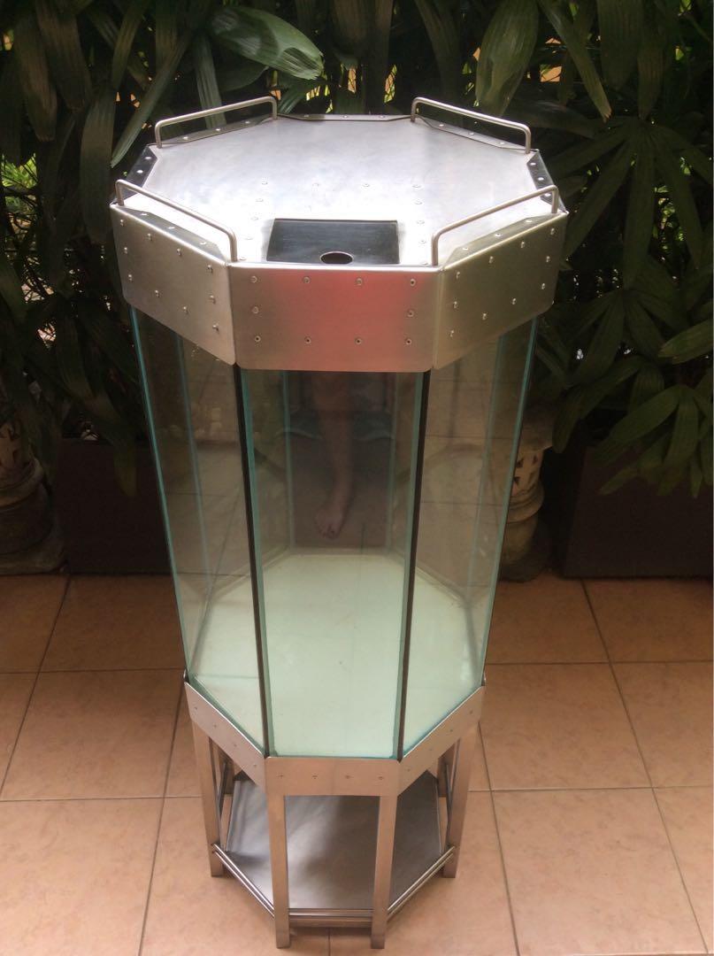 Octagonal Fish Aquarium with Stand, Pet Supplies, Homes & Other Pet ...