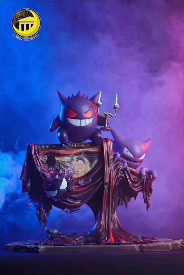 [PO] MOON SHADOW STUDIO Pokemon Statue Gastly Haunter Gengar Family ...