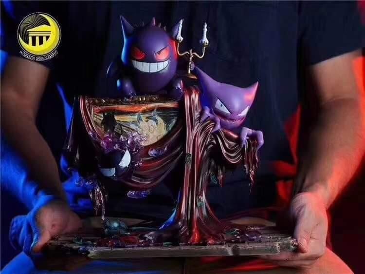 [PO] MOON SHADOW STUDIO Pokemon Statue Gastly Haunter Gengar Family, Hobbies & Toys, Toys ...