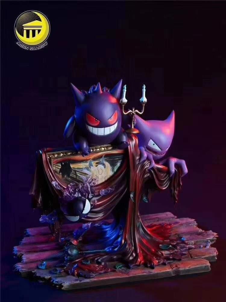 [PO] MOON SHADOW STUDIO Pokemon Statue Gastly Haunter Gengar Family ...