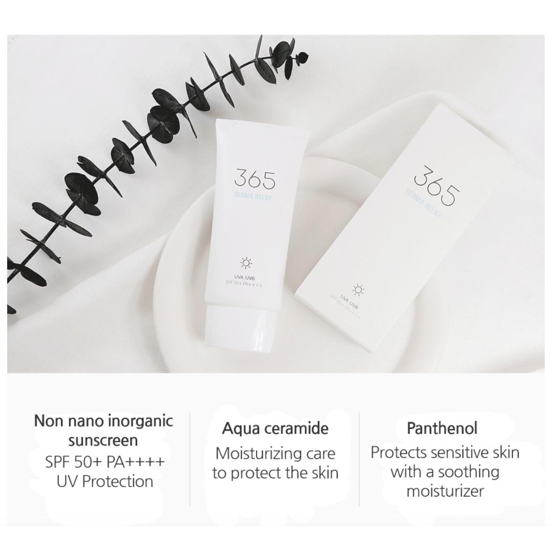 Round Lab 365 Derma Relief Sunscreen 50ml, Beauty & Personal Care, Face ...