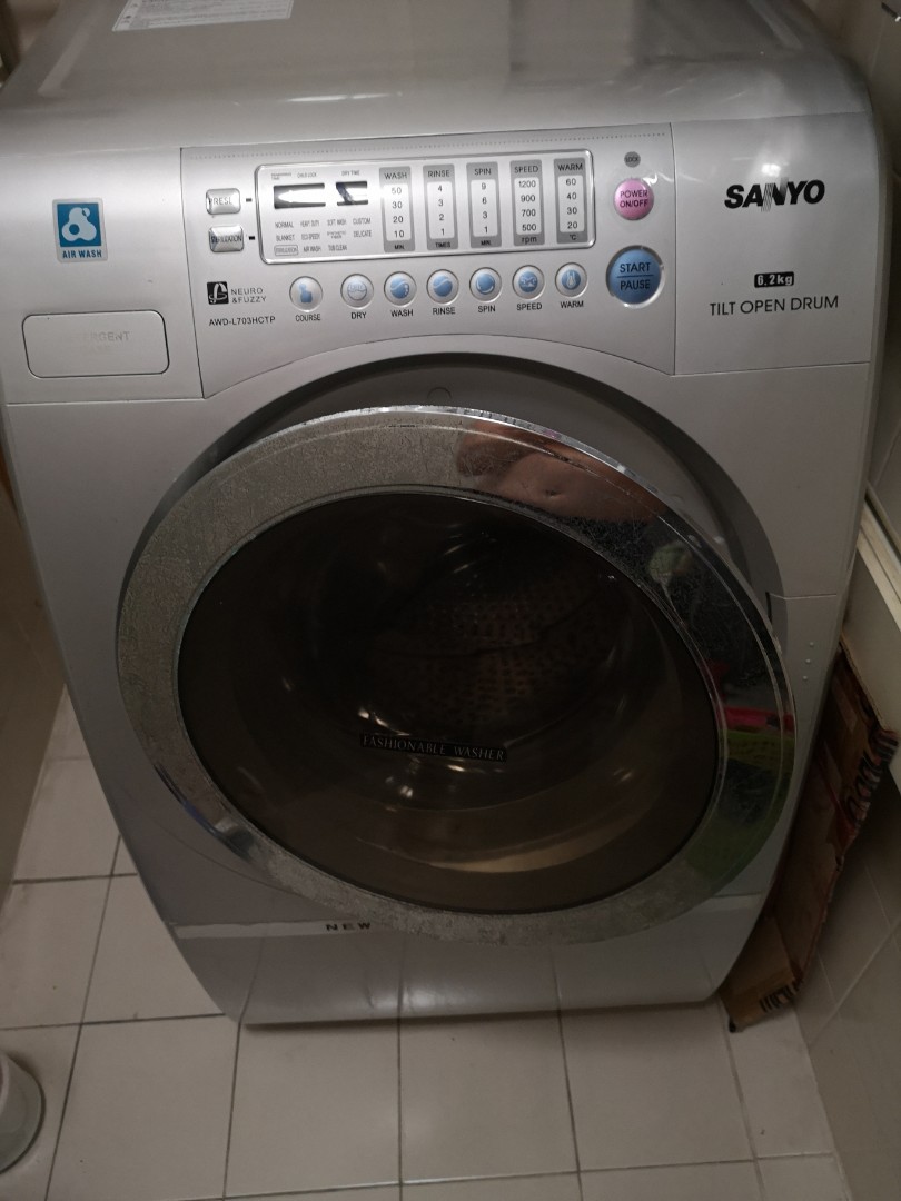 Sanyo Front Load Washing Machine, TV & Home Appliances, Washing ...