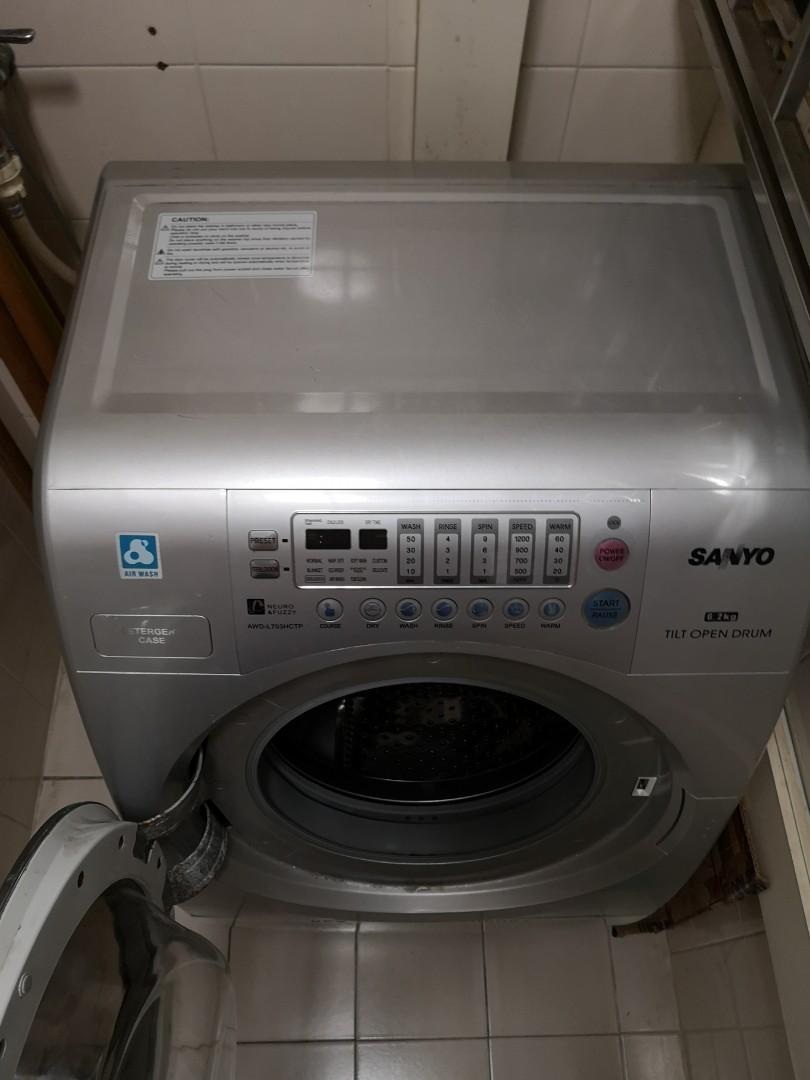 Sanyo Front Load Washing Machine, TV & Home Appliances, Washing ...