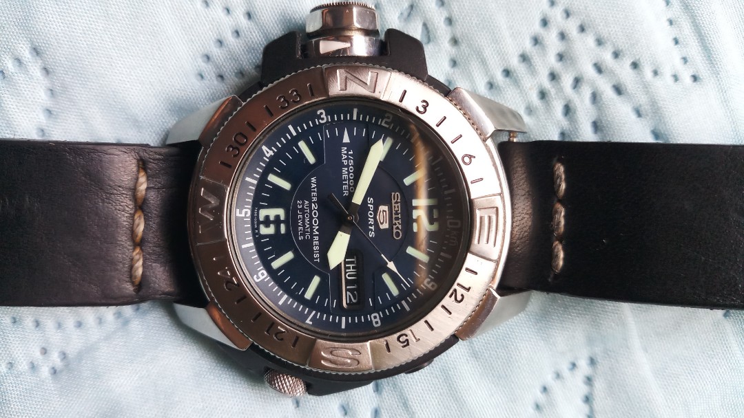 Seiko 5 sports MAP METER, Men's Fashion, Watches & Accessories, Watches ...