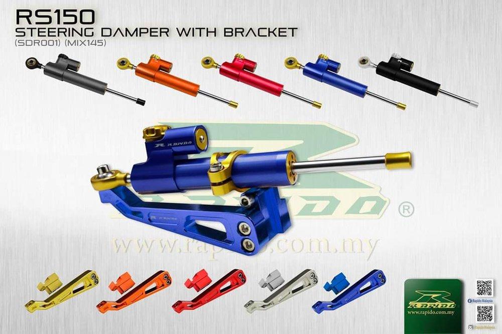 Steering Dumper Set Include Bracket Rapido Malaysia Supra GTR 150, Motor di Carousell