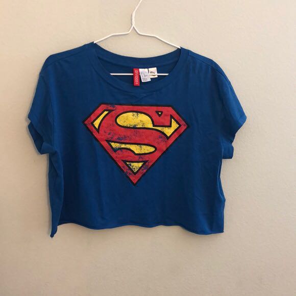 Superman Crop Top, Women's Fashion, Tops, Sleeveless on Carousell