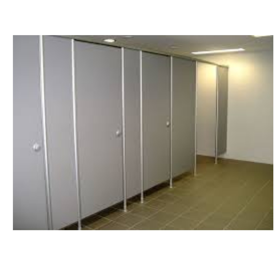 Toilet partition (Phenolic and Pvc), Furniture & Home Living, Office ...