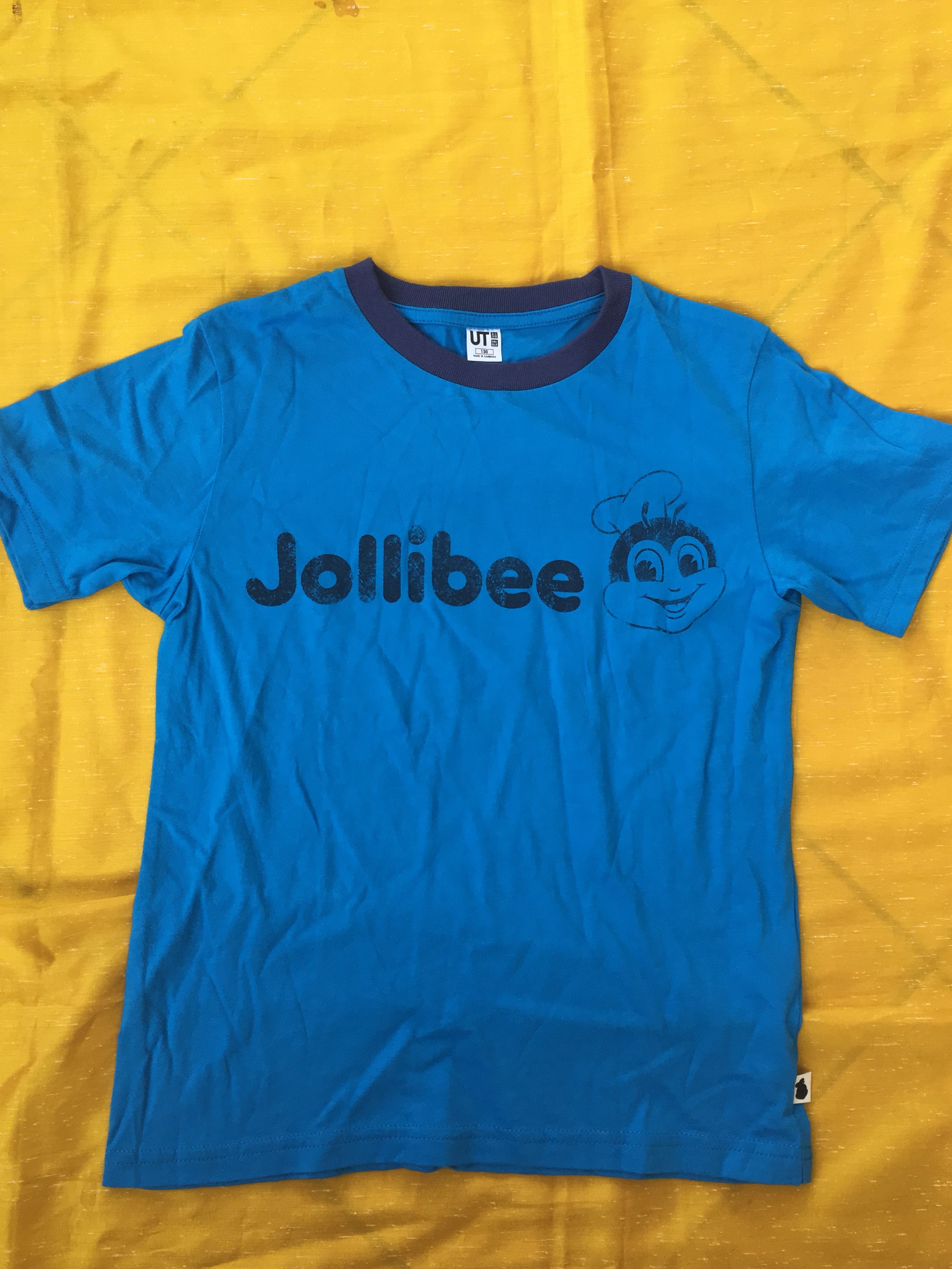 UNIQLO | Blue Jollibee Shirt, Babies & Kids, Babies & Kids Fashion on ...