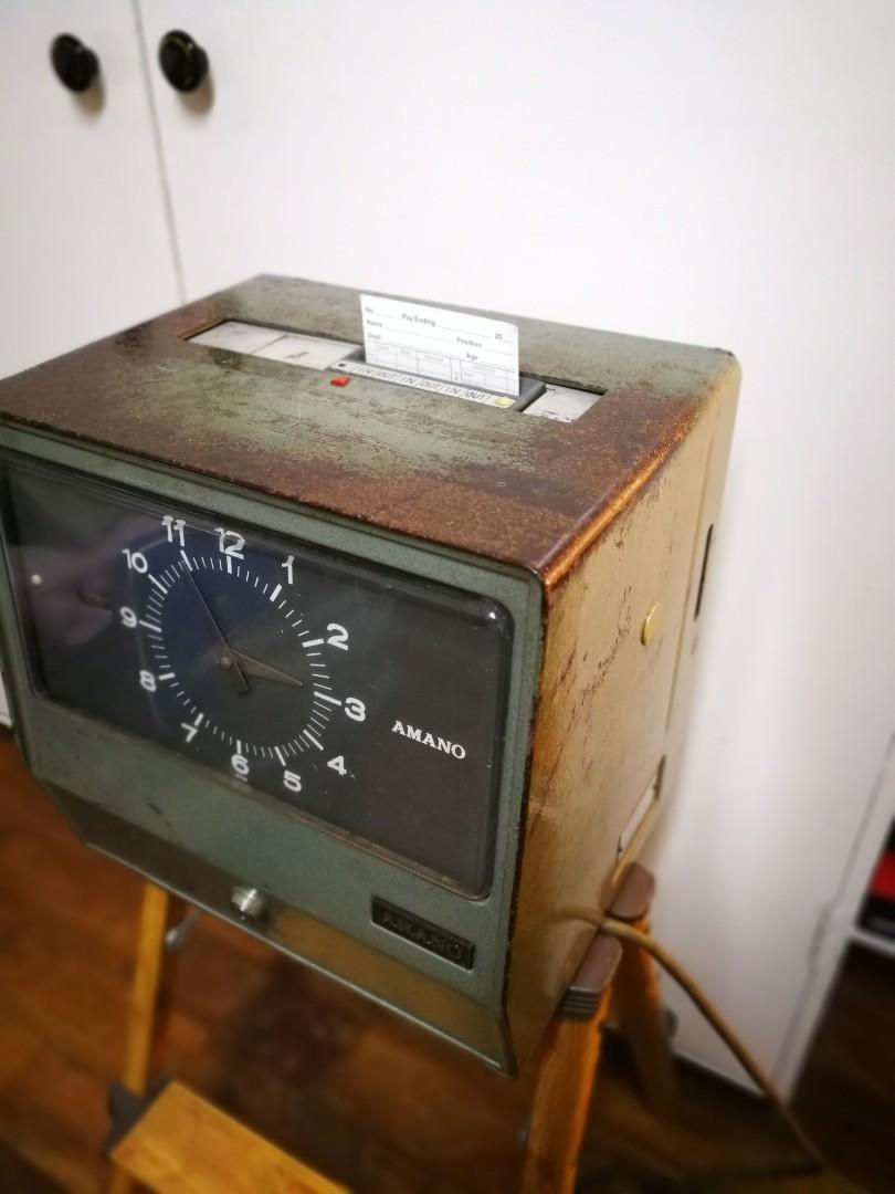 Vintage bundy clock, Hobbies & Toys, Memorabilia & Collectibles ...