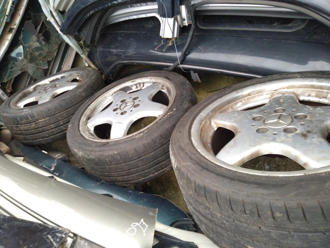 W210 w202 w203 rim amg 17, Auto Accessories on Carousell