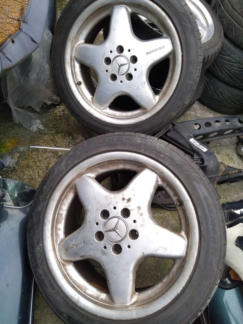 W210 w202 w203 rim amg 17, Auto Accessories on Carousell