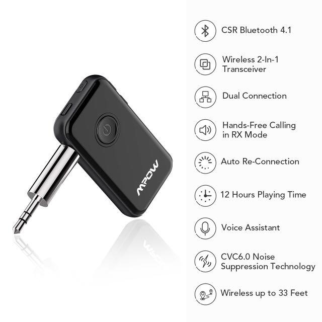 2-in-1 Bluetooth Transmitter Receiver, Audio, Headphones & Headsets on ...
