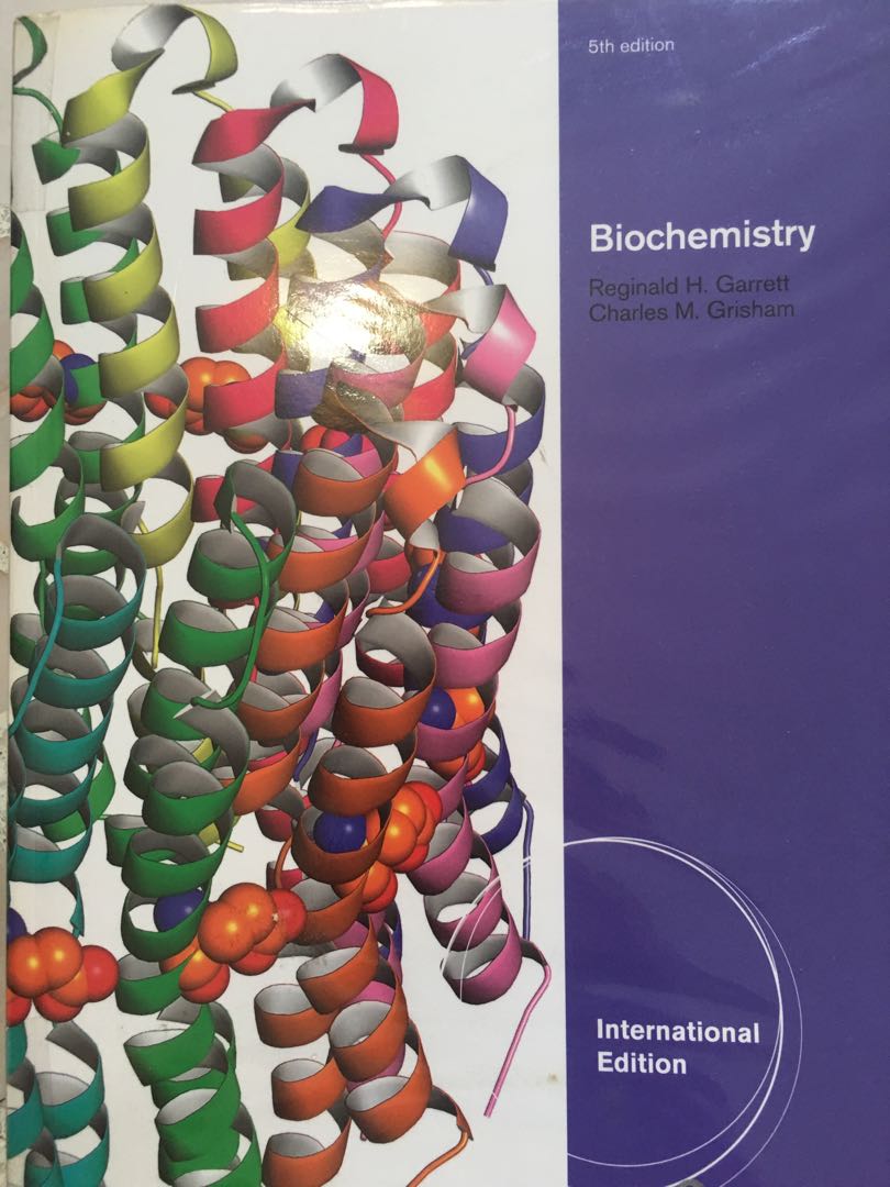Biochemistry International Edition 5th Edition By Reginald H. Garrett ...
