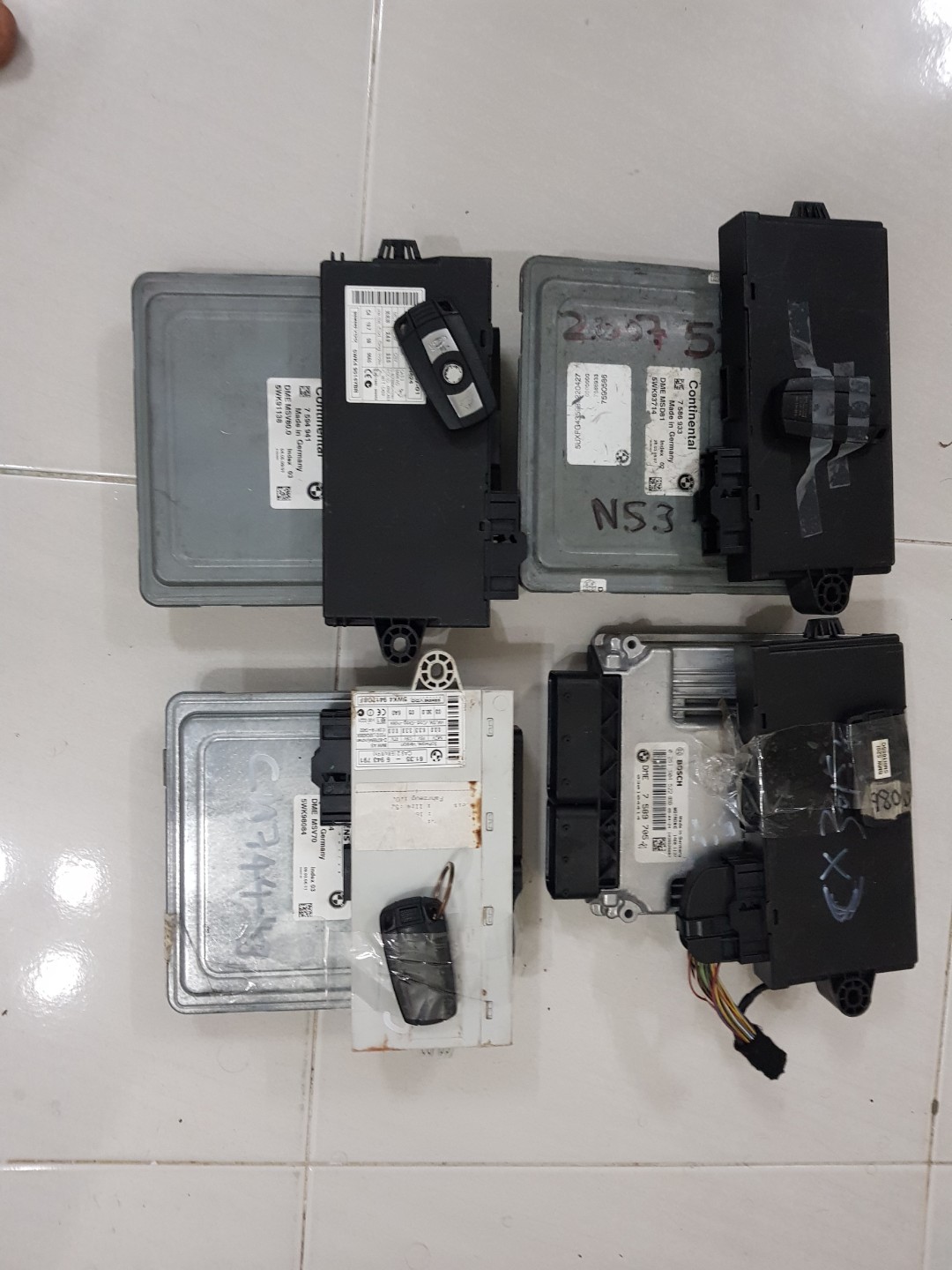 Bmw E60 Key / Cas / Dme set, Auto Accessories on Carousell