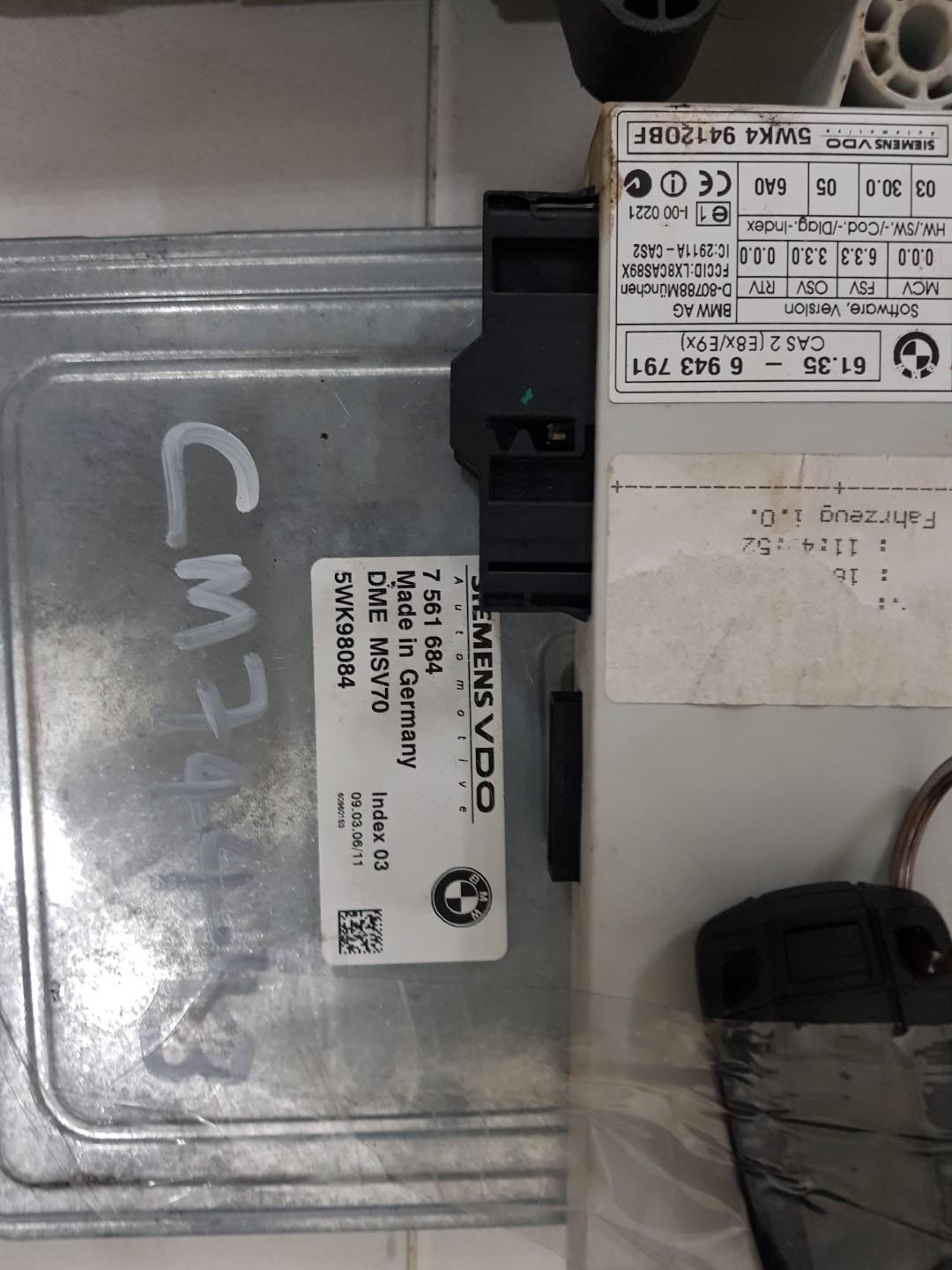 Bmw E60 Key / Cas / Dme set, Auto Accessories on Carousell