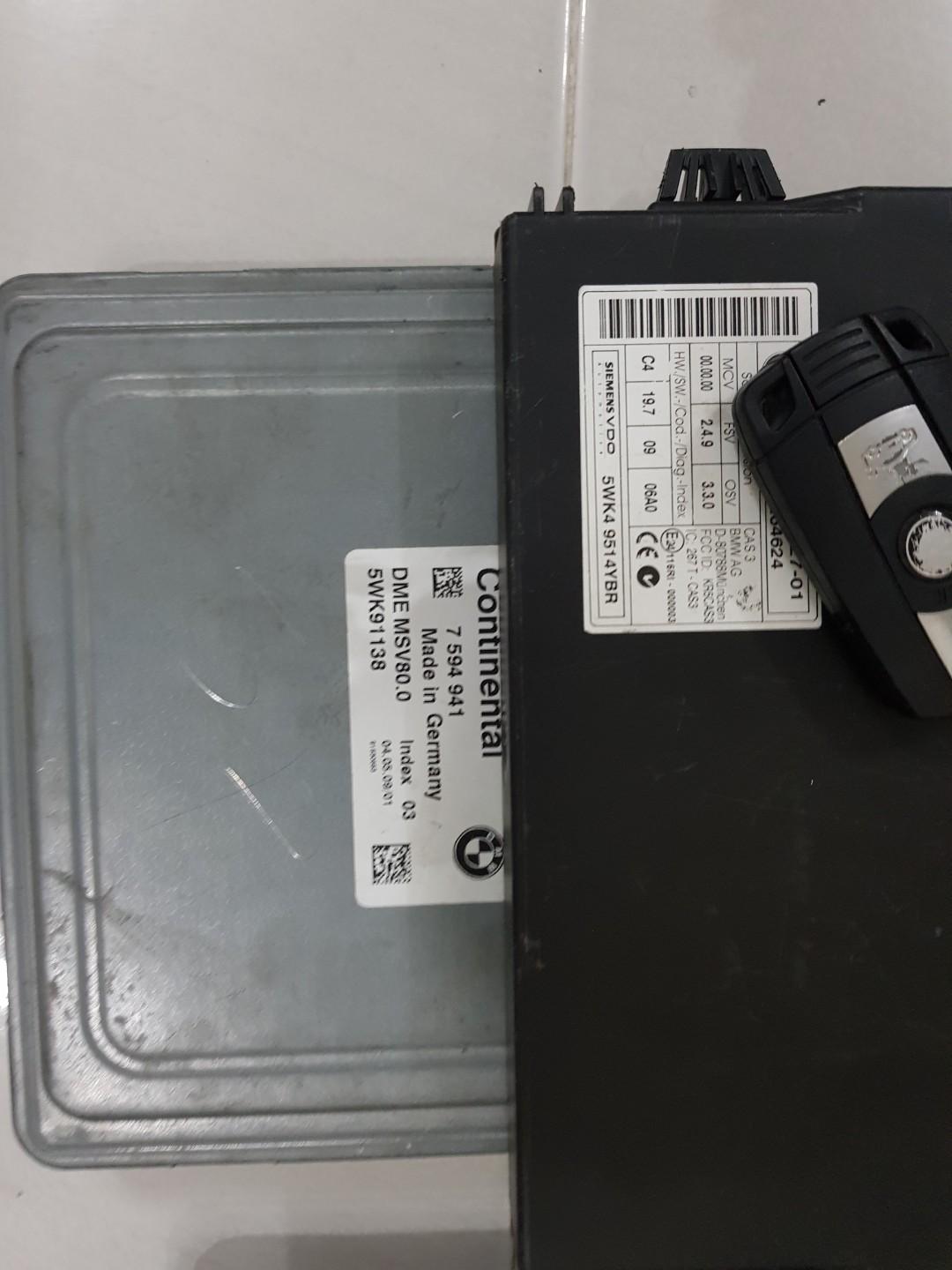 Bmw E60 Key / Cas / Dme set, Auto Accessories on Carousell