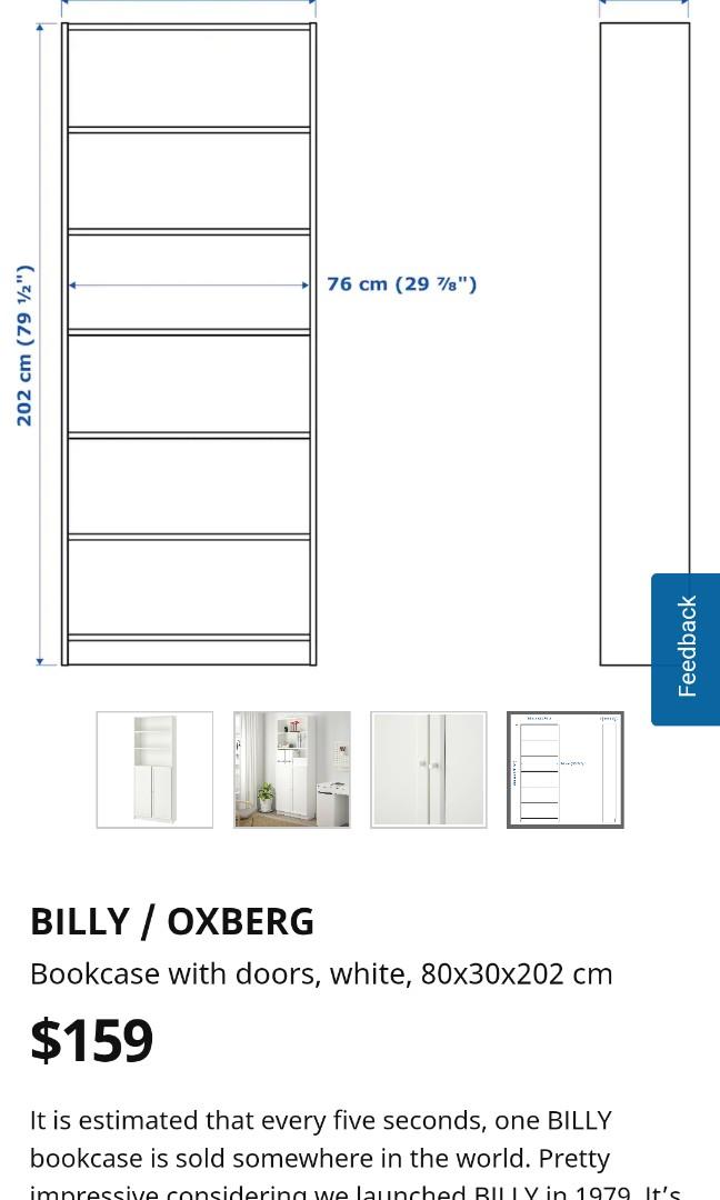 Bookshelf set - Billy ikea, Furniture & Home Living, Furniture, Shelves ...