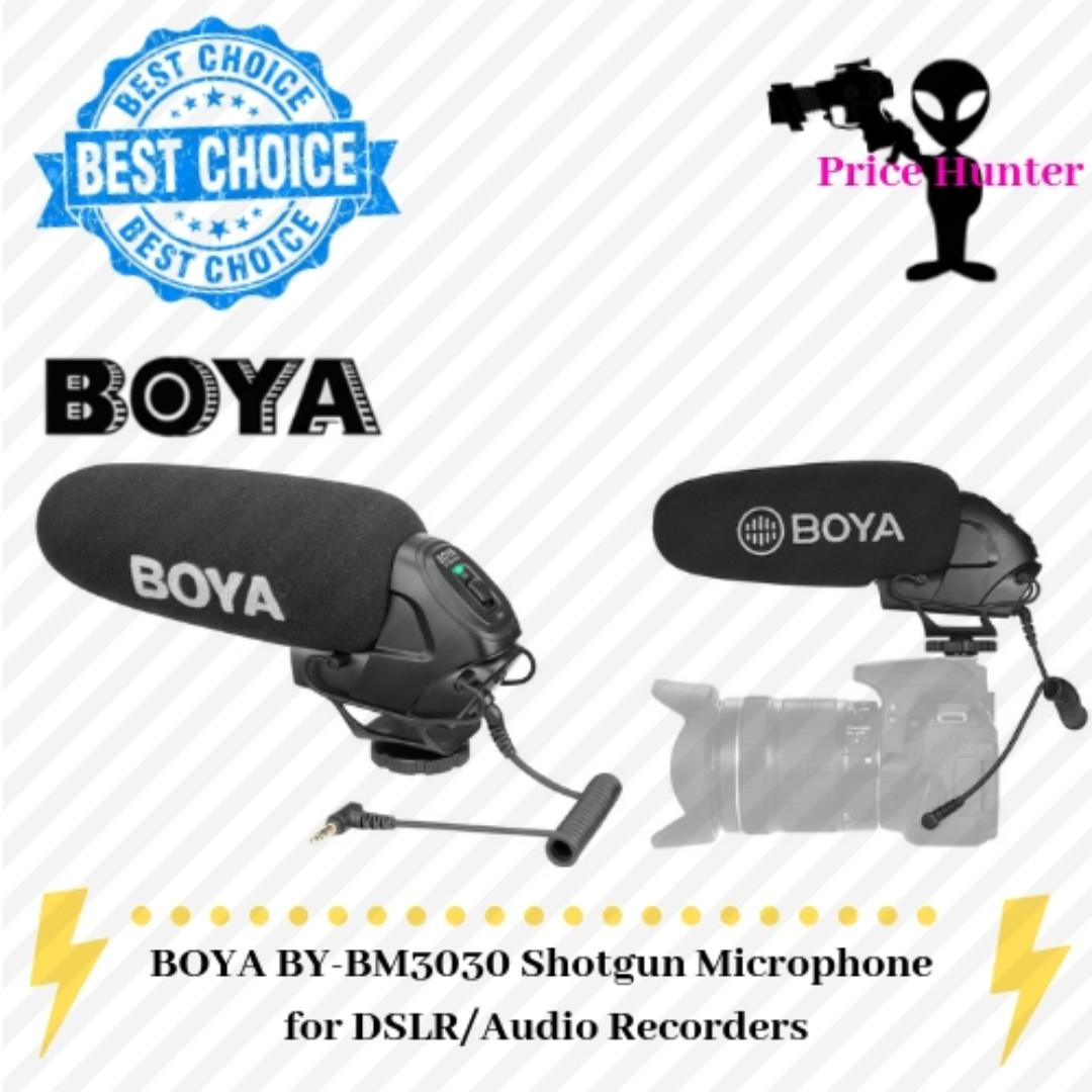 BOYA BY-BM3030 Super Cardioid Condenser Shotgun Microphone, Audio ...