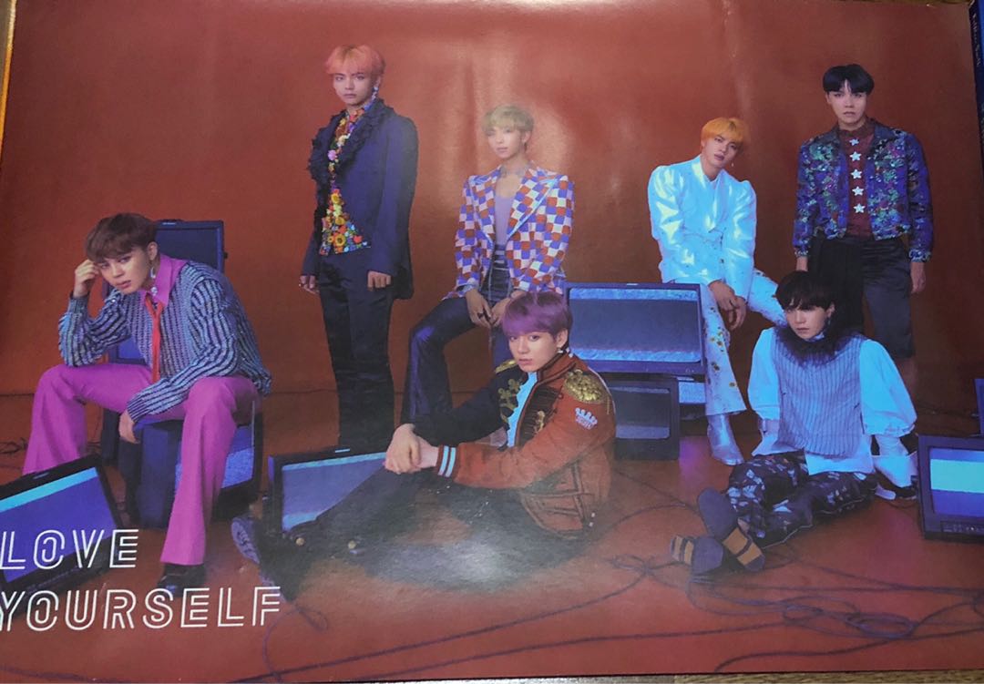 BTS LY OFFICIAL POSTER, Hobbies & Toys, Memorabilia & Collectibles, K ...