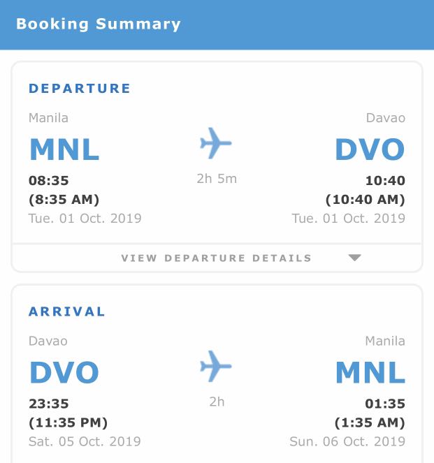 Davao flight for 2, Tickets & Vouchers, Flights & Overseas Attractions ...