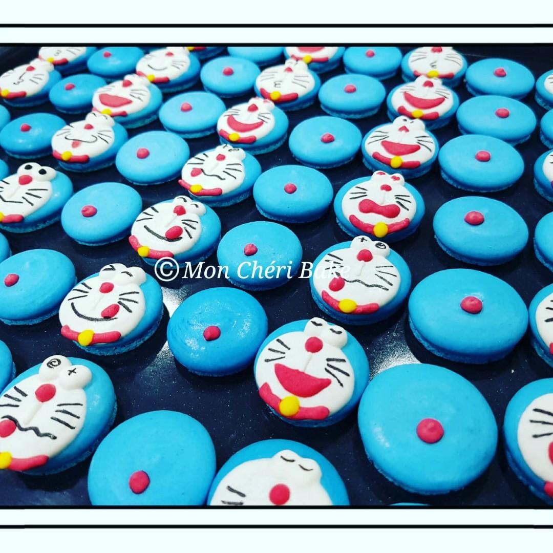 Doraemon French Macarons, Food & Drinks, Homemade Bakes on Carousell