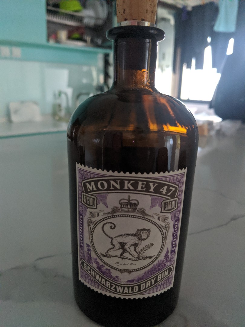 Empty monkey 47 bottle, Food & Drinks, Alcoholic Beverages on Carousell