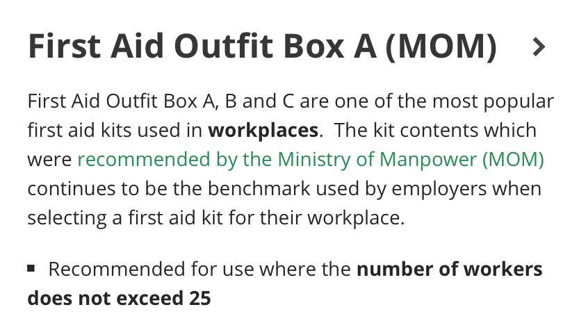 First Aid Kit Box A (MOM Standard) - - From $50 onwards, Health ...