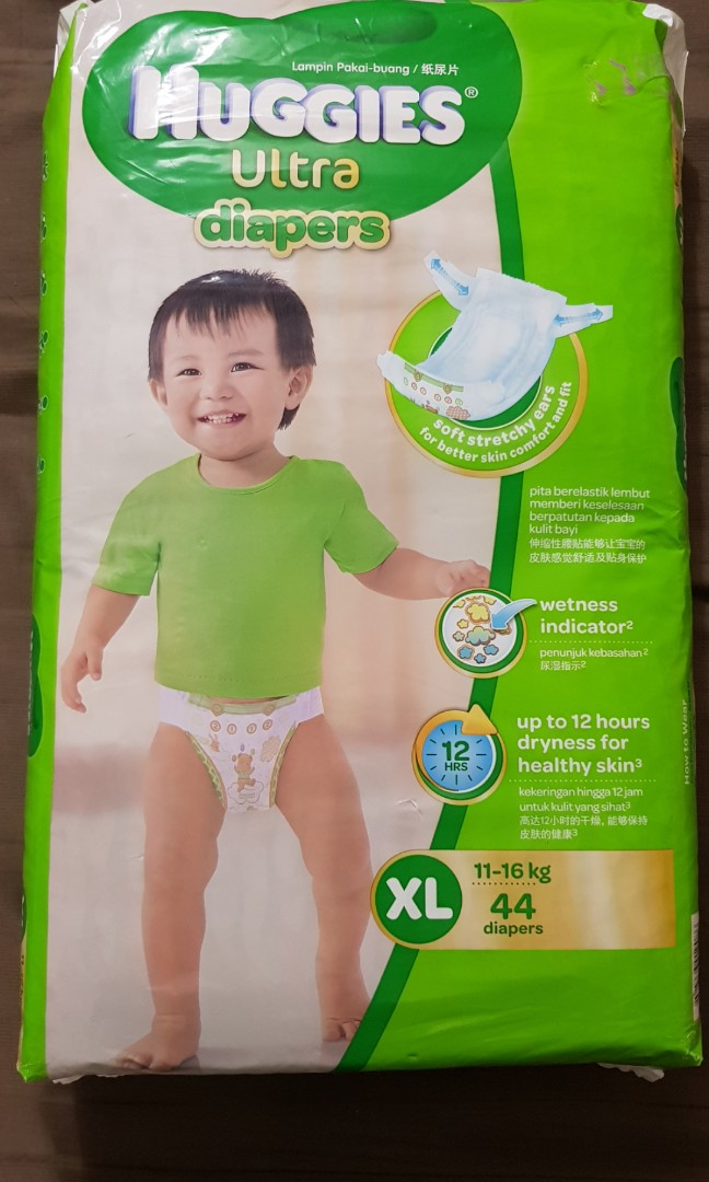 Huggies Ultra Diaper - XL, Babies & Kids, Bathing & Changing, Diapers ...