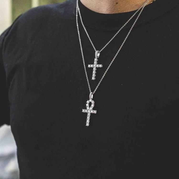 Hype cross Diamond chain/necklace, Men's Fashion, Watches & Accessories ...