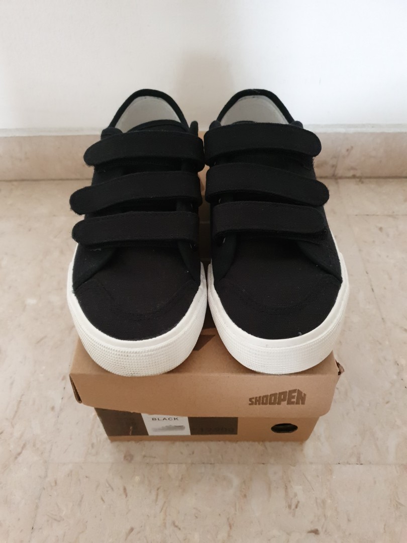 Korean brand SHOOPEN black sneaker., Men's Fashion, Footwear, Sneakers ...