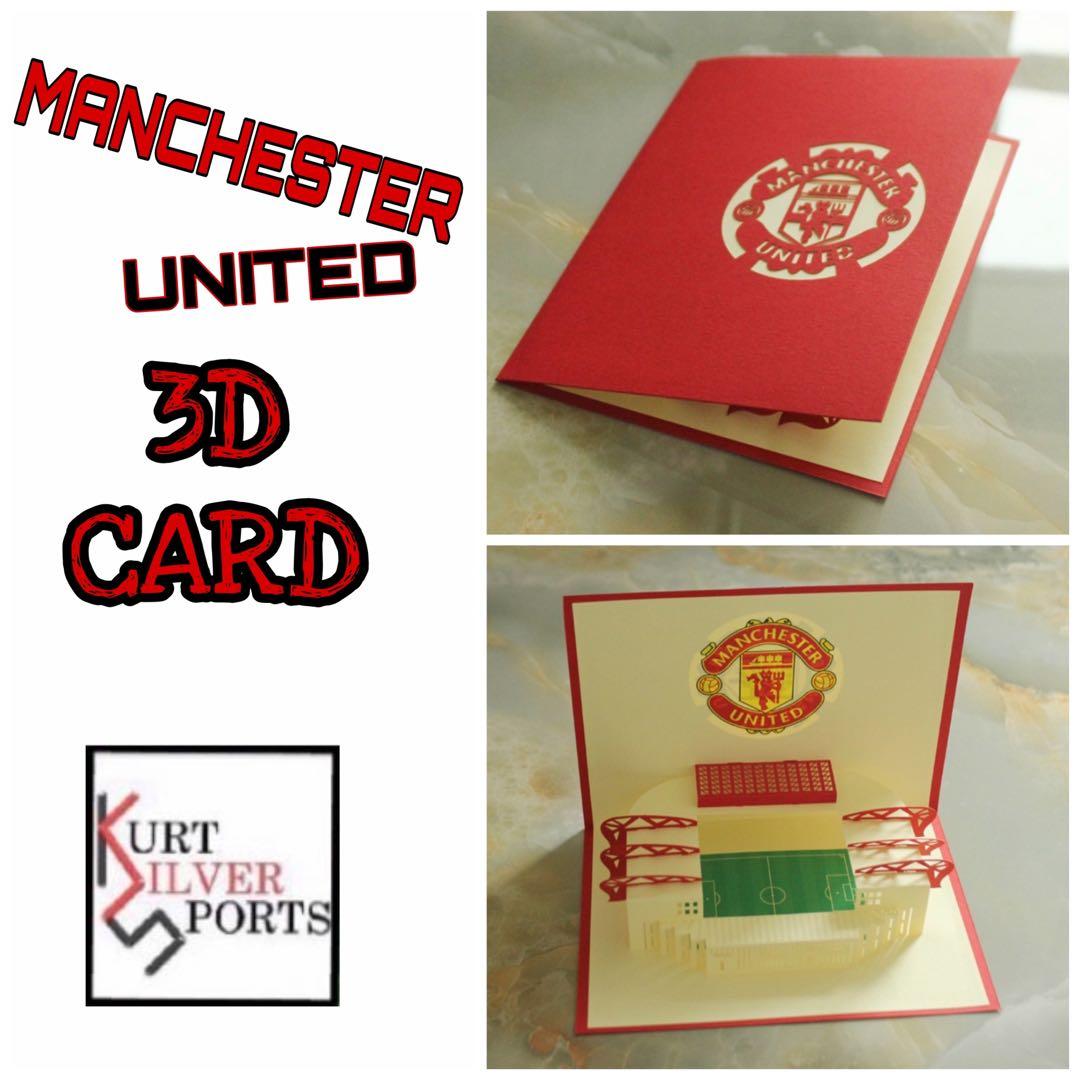 Manchester United greeting card, Hobbies & Toys, Stationery & Craft ...
