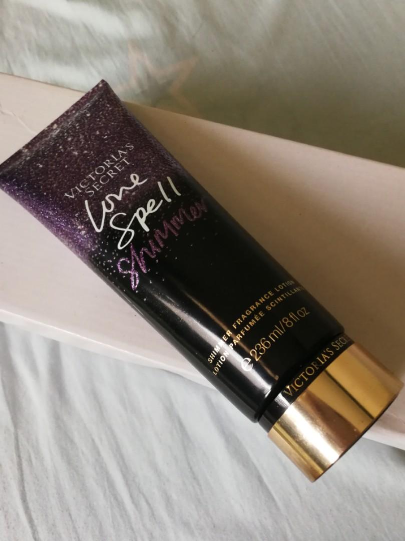 Orig. Victoria secret love spell shimmer lotin, Beauty & Personal Care ...