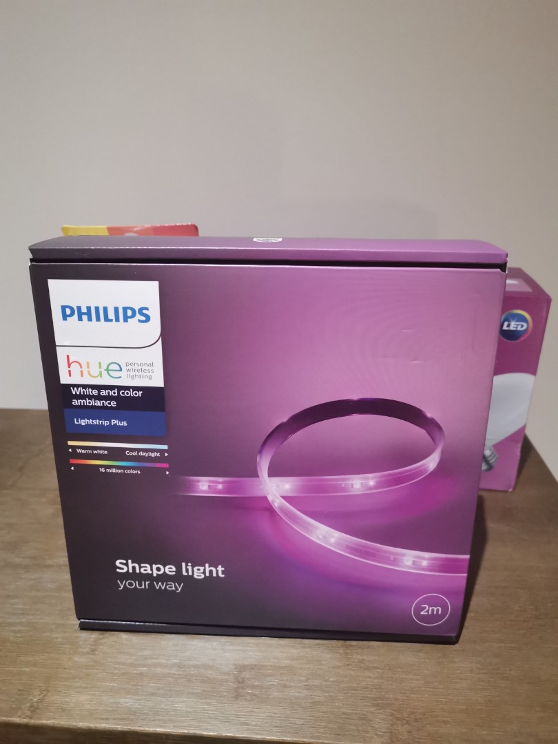 Philips Hue LED Strip, Furniture & Home Living, Lighting & Fans ...