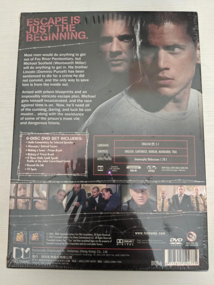 Prison Break DVD Set (Shrink Wrapped), TV & Home Appliances, TV ...