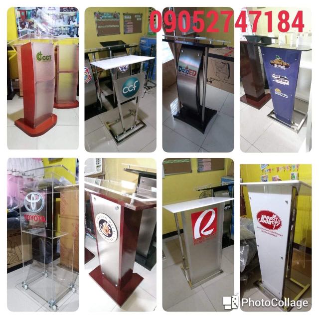 Pulpit Podium Lectern Rostrum, Furniture & Home Living, Office ...