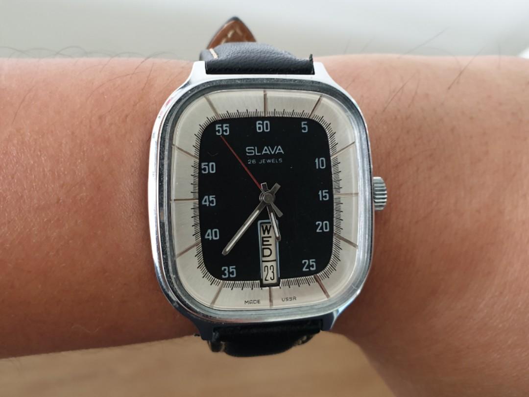 Rare vintage Slava "Fridge" Soviet Russian mechanical watch, Mobile ...